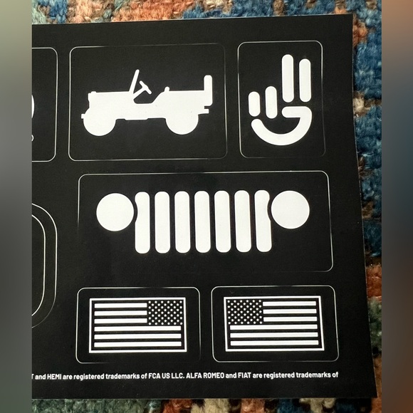 Jeep | Design | Official Jeep Mopar Vinyl Sticker Sheet With 7 Stickers ...